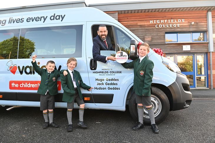 Stockport School Gifted Sunshine Coach by Geddes Family - Variety, the ...