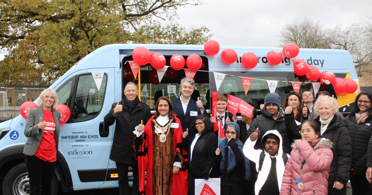 Shaftesbury High School celebrates the arrival of a new Variety ...