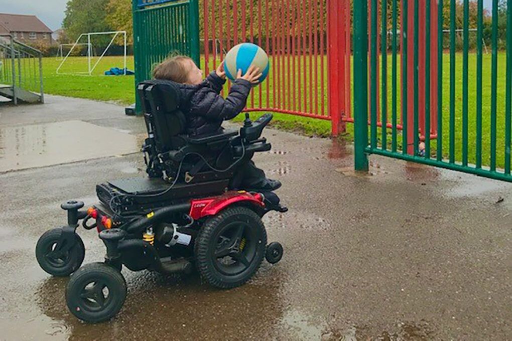 Rosie looks forward to secondary school with her new powered wheelchair ...